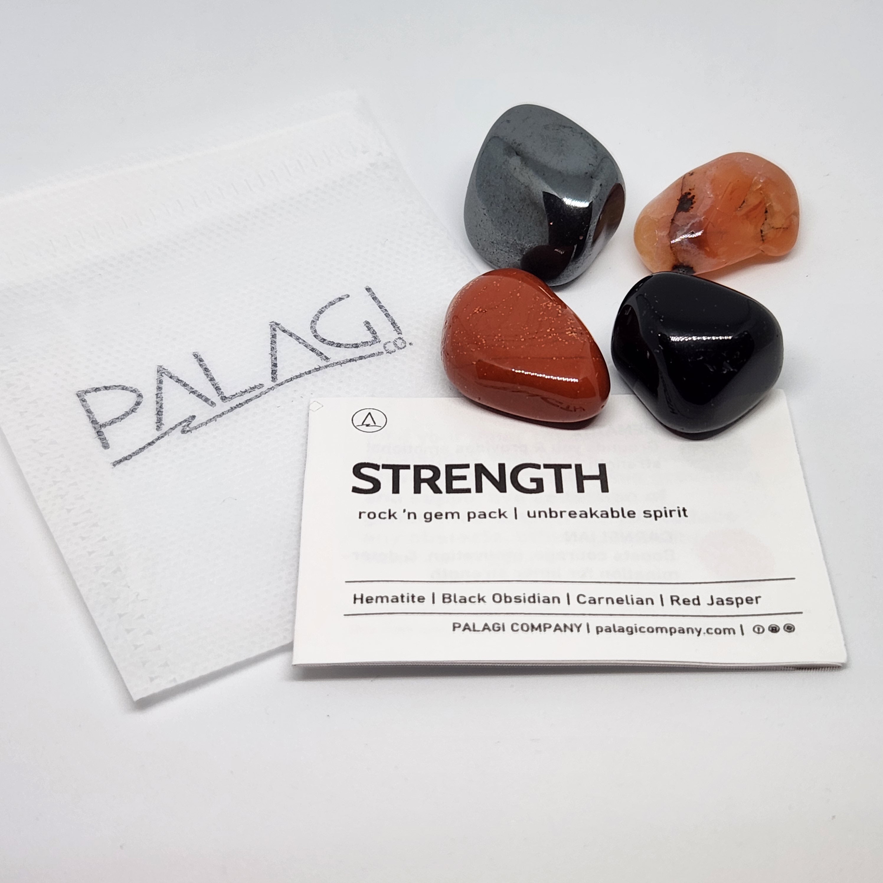 Rock, Gems and Crystal pack promoting strength | Palagi Company