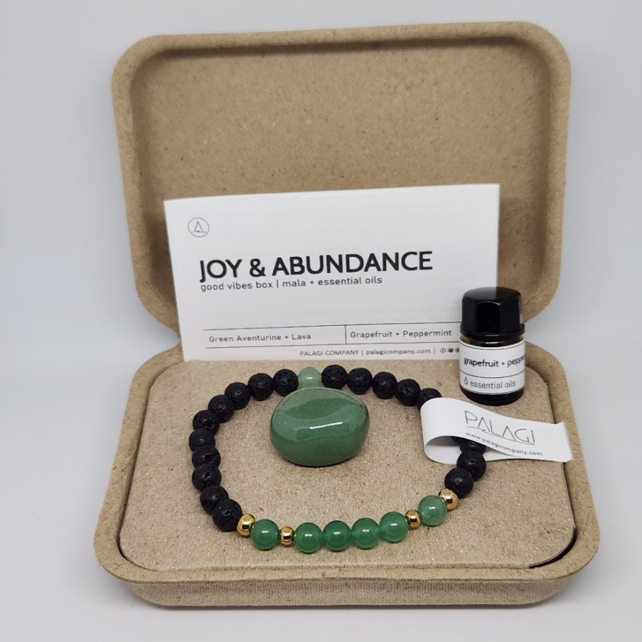 Joy & Abundance Box | Green Aventurine Gemstone Energy + doTERRA ...