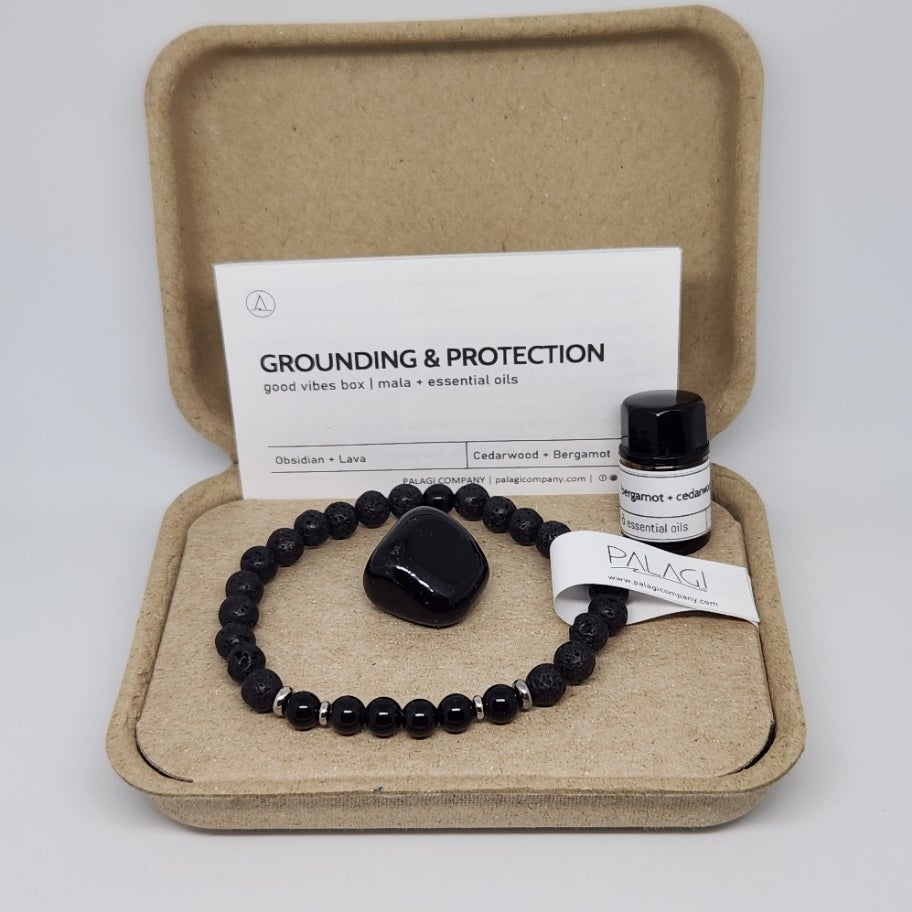 Grounding & Protection Box | Obsidian Gemstone Energy + doTERRA ...